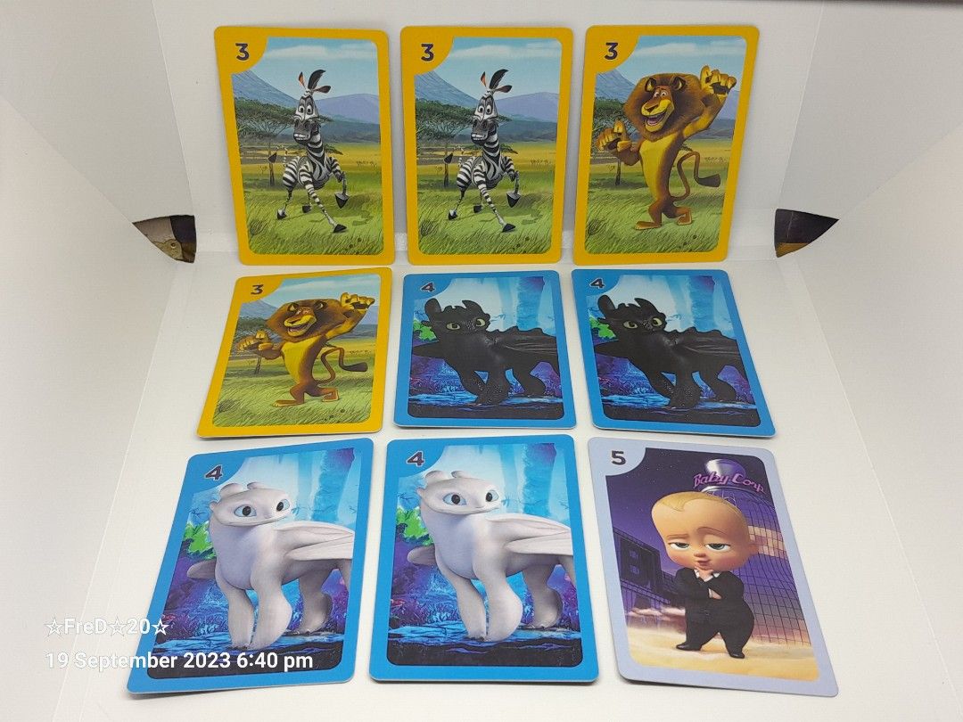 Complete 2022 DreamWorks Animation Card Game McDonalds W/ Box, Hobbies ...