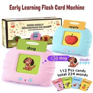 =224 Words Audio Early Learning Double sided Flash Cards Reader for ...
