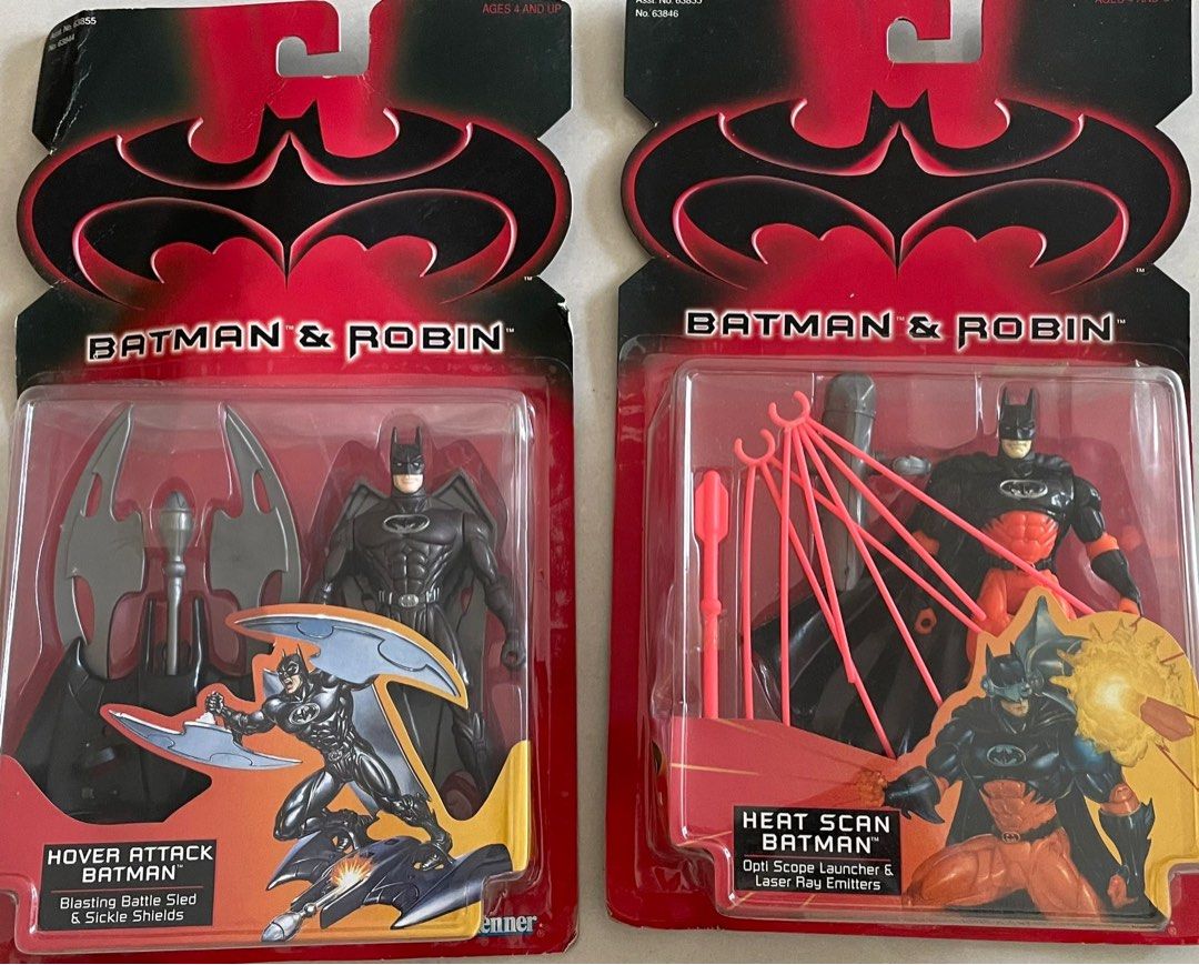 2 Pieces Original Kenner Batman & Robin Action Figures, Hover Attack ...