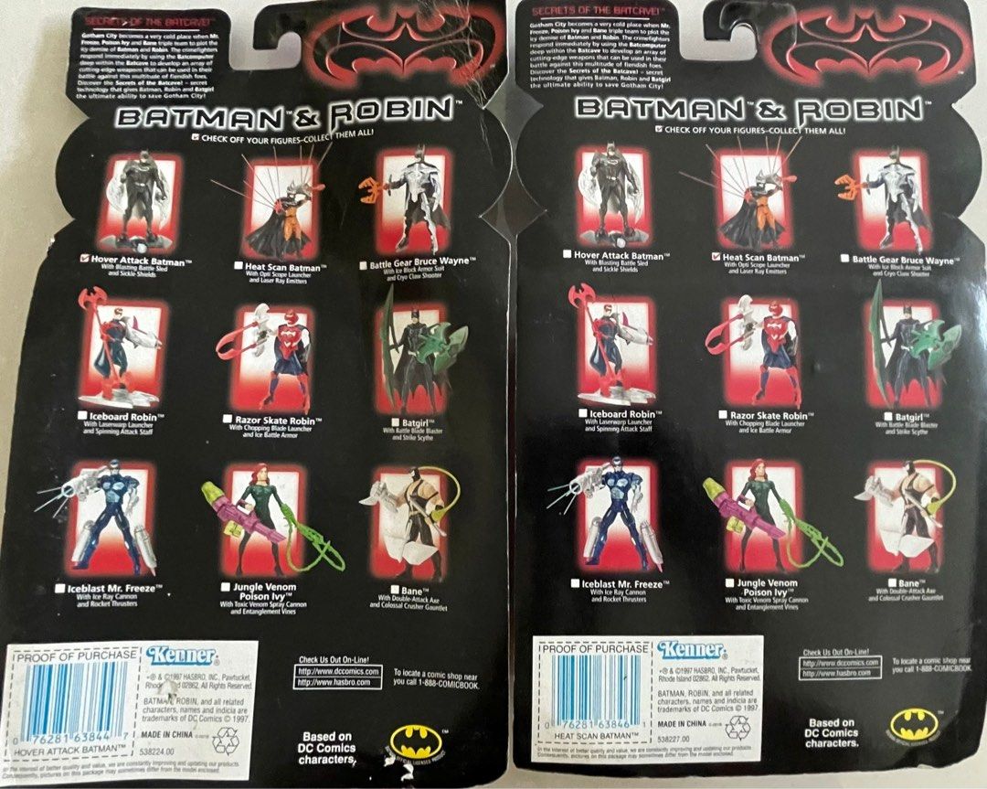 2 Pieces Original Kenner Batman & Robin Action Figures, Hover Attack ...