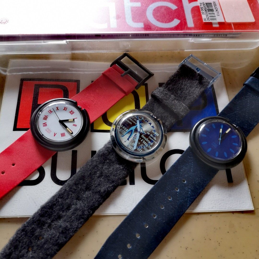 3 90s SUPER RARE VINTAGE POP SWATCH, Luxury, Watches on Carousell
