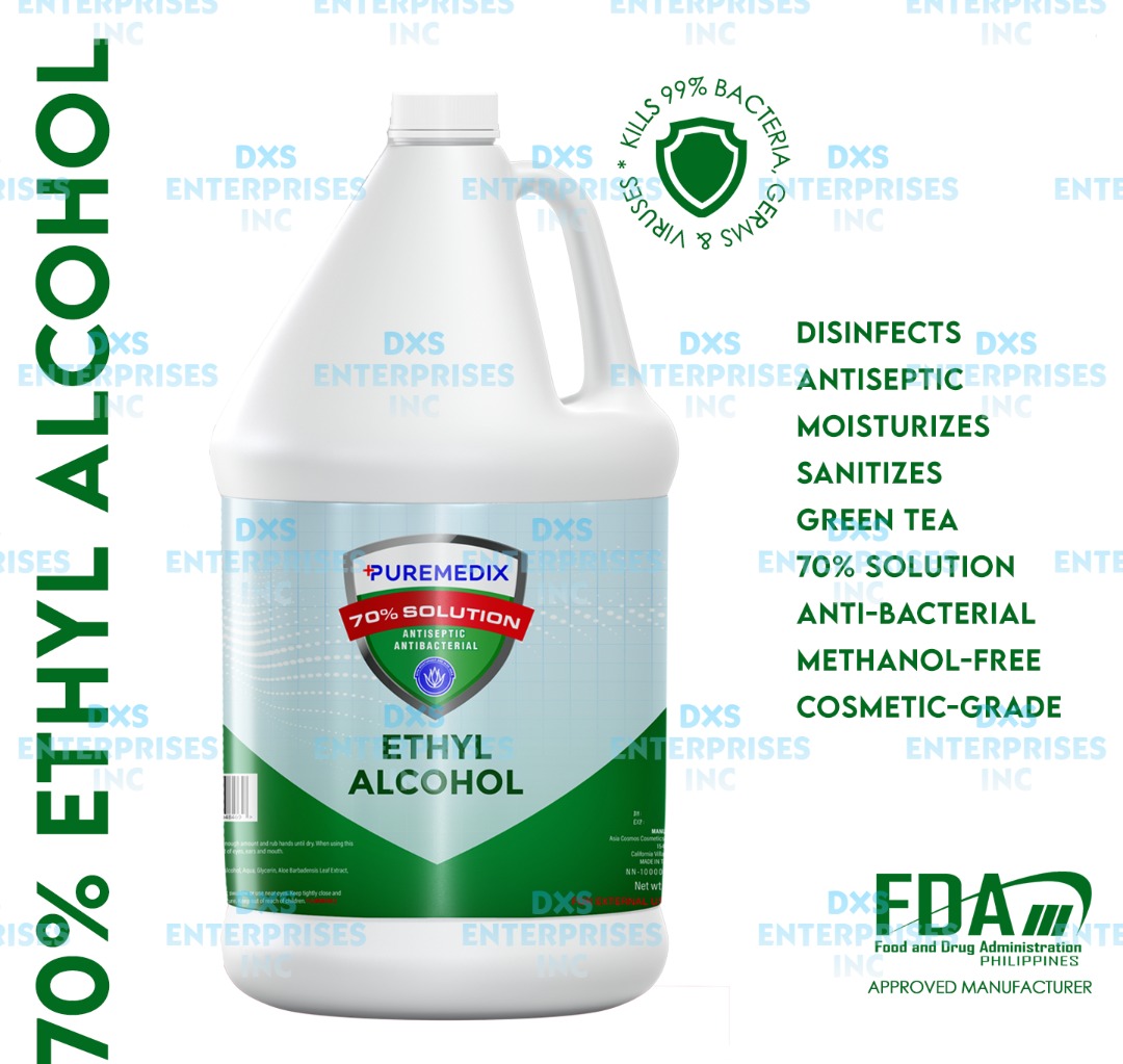 70% ETHYL ALCOHOL- 3.7 LITER PER GALLON, Health & Nutrition, Medical ...