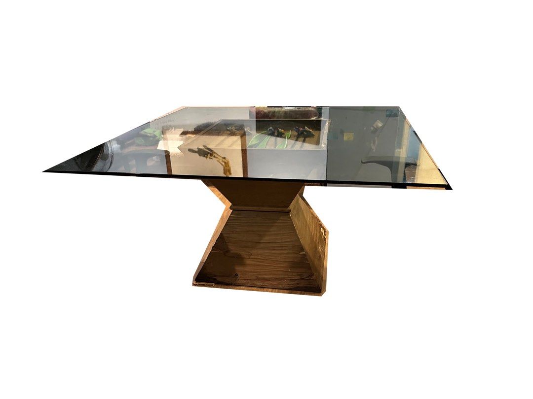 8 seater glass table, Furniture & Home Living, Furniture, Other Home ...