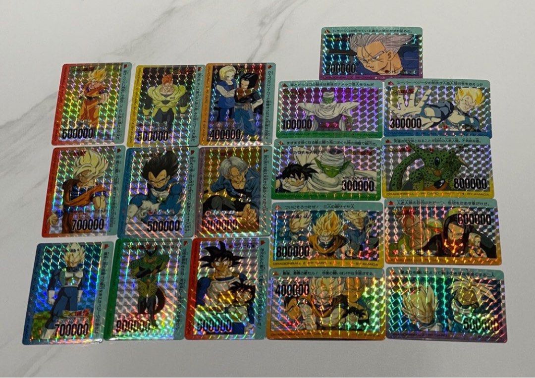 初版 DBZ Dragonball 90年代 日版 龍珠 PP咭 S.P.SYSTEM 萬變咭 52張閃咭 白咭279張 套, 興趣及遊戲 ...