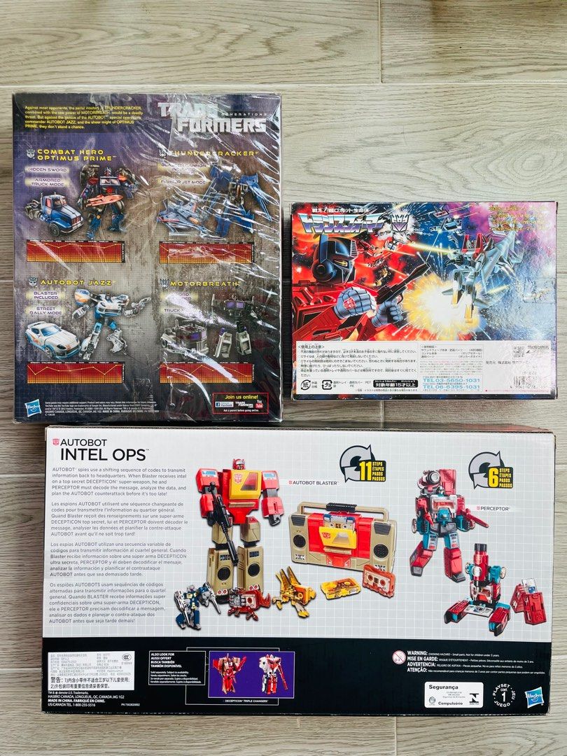 變形金剛 Transformer Platinum Edition Autobot Intel Ops Blaster 拍子達 Perceptor 博士放大鏡 Takara Tomy 日版 復 ...