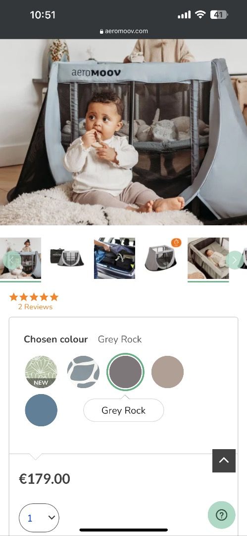 Aeromoov Travel Cot, Babies & Kids, Baby Nursery & Kids Furniture, Cots ...