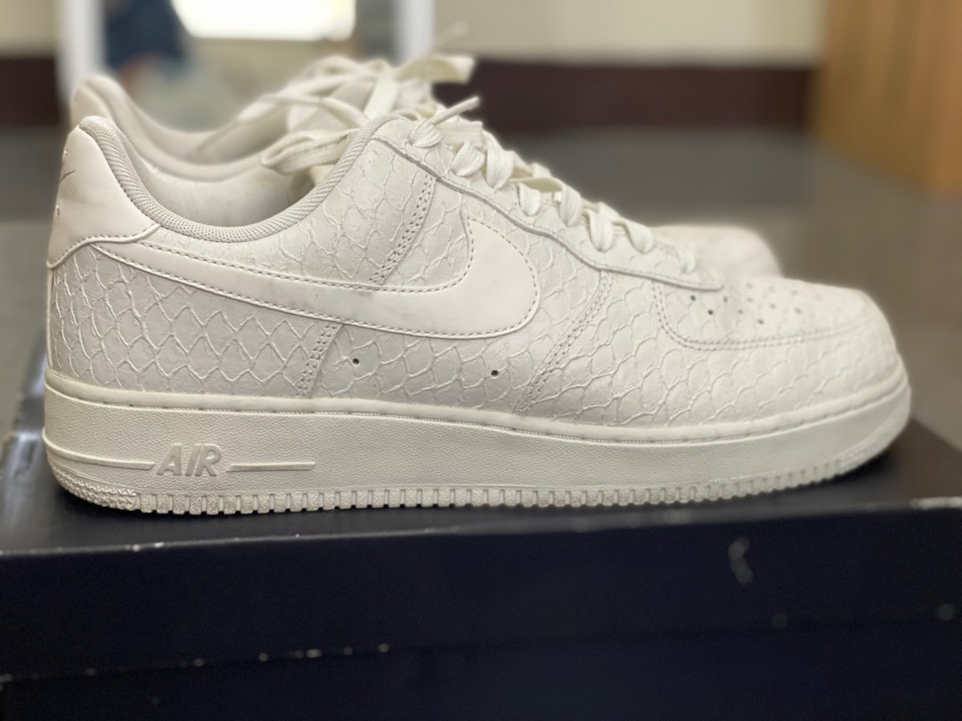 Airforce 1 White Snakeskin, Men's Fashion, Footwear, Sneakers on Carousell