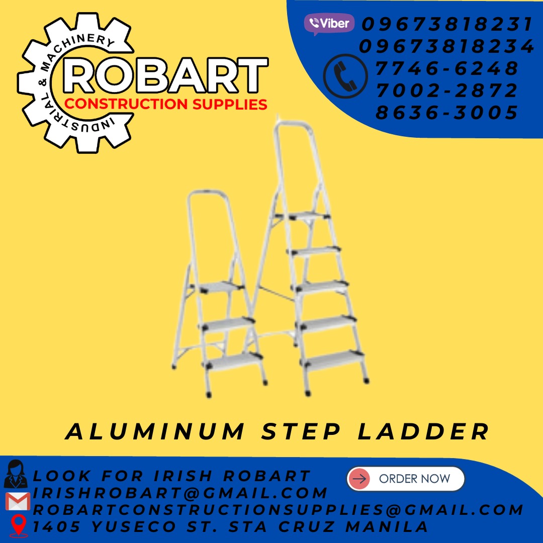 ALUMINUM STEP LADDER, Commercial & Industrial, Construction Tools ...