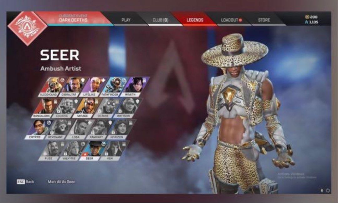 Cheap Apex Wraith Heirloom account, Video Gaming, Gaming Accessories ...
