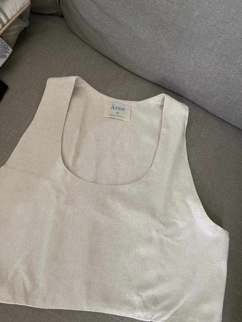 ARAW The Line Melfi Top in Oat, Women's Fashion, Tops, Sleeveless on ...