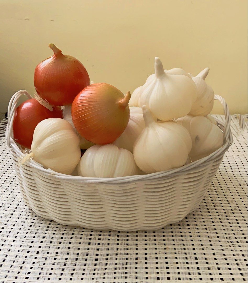 Artificial Lifelike plastic Garlic & Onion Party Home Kitchen Kids ...