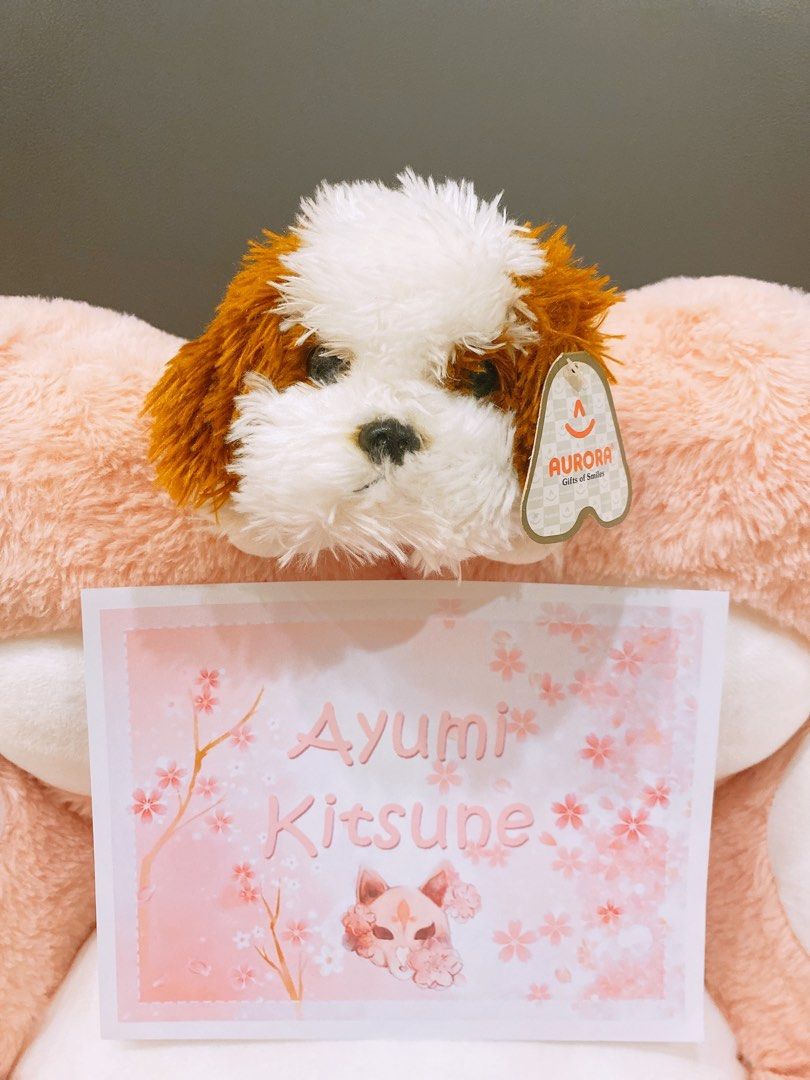 Aurora Dog Plush, Hobbies & Toys, Toys & Games on Carousell