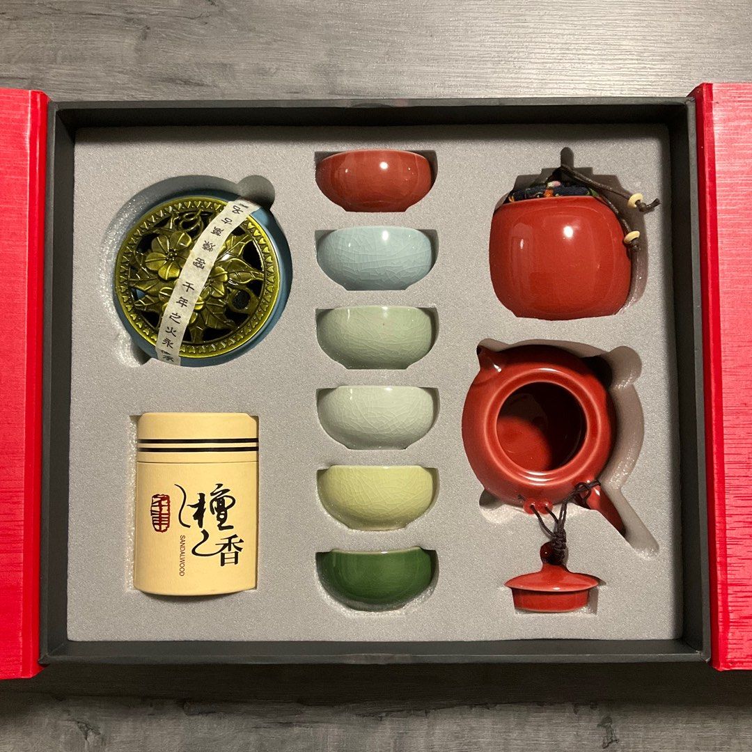 Authentic Chinese Tea Set from China, Furniture & Home Living ...