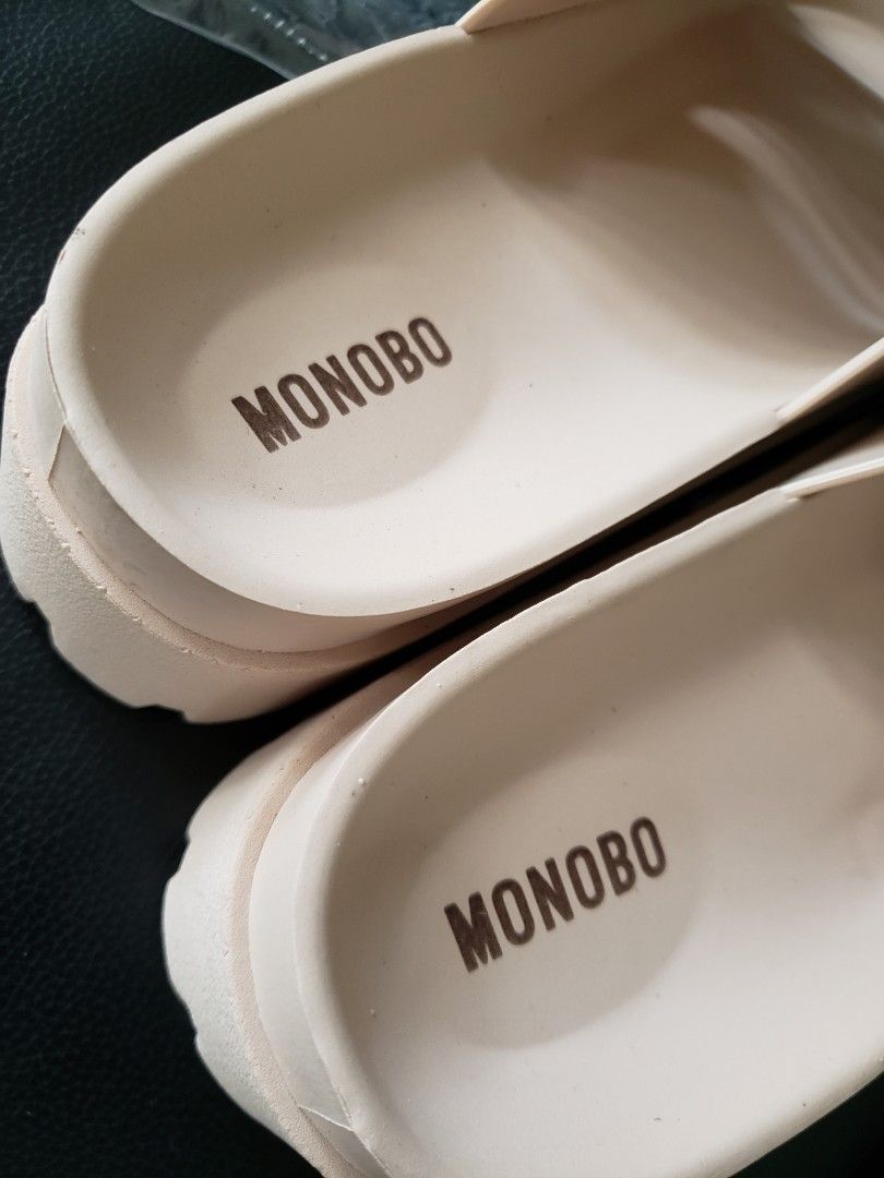 Authentic Monobo Jello Horizontal 2 Strap Sandals, Women's Fashion ...