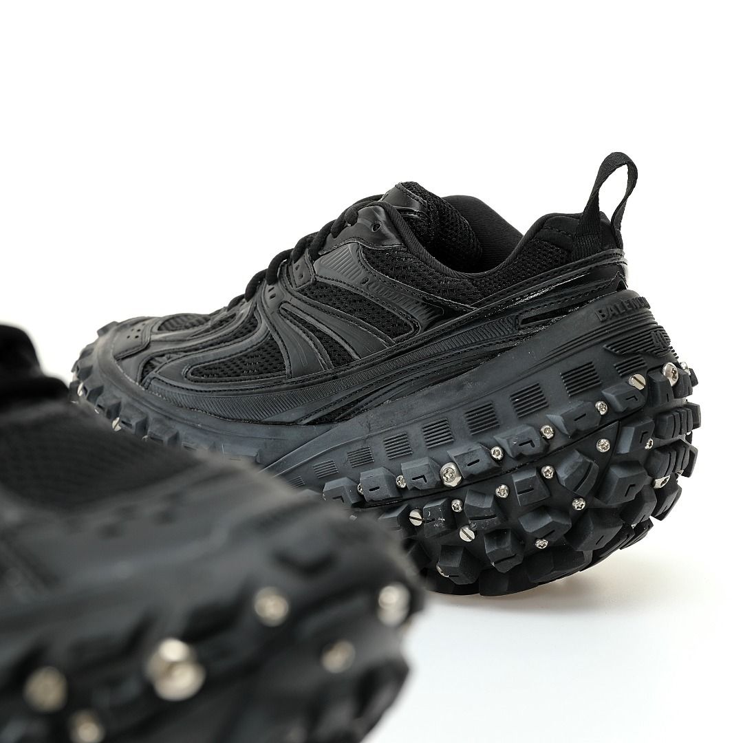 BALENCIAGA Defender Rubber Platform Sneakers"Worn-Out/Black", Women's ...