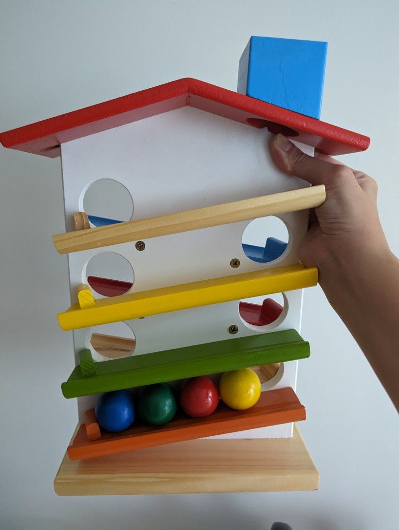 Wooden Ball rolling house Vilac House of Balls Montessori, Hobbies ...