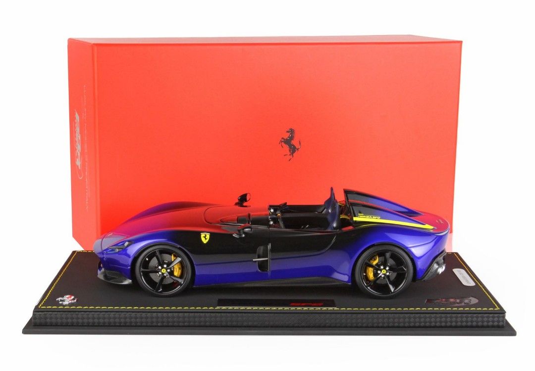 BBR 1:18 Ferrari Monza SP2 Blue Viery with Display Case, Hobbies & Toys ...