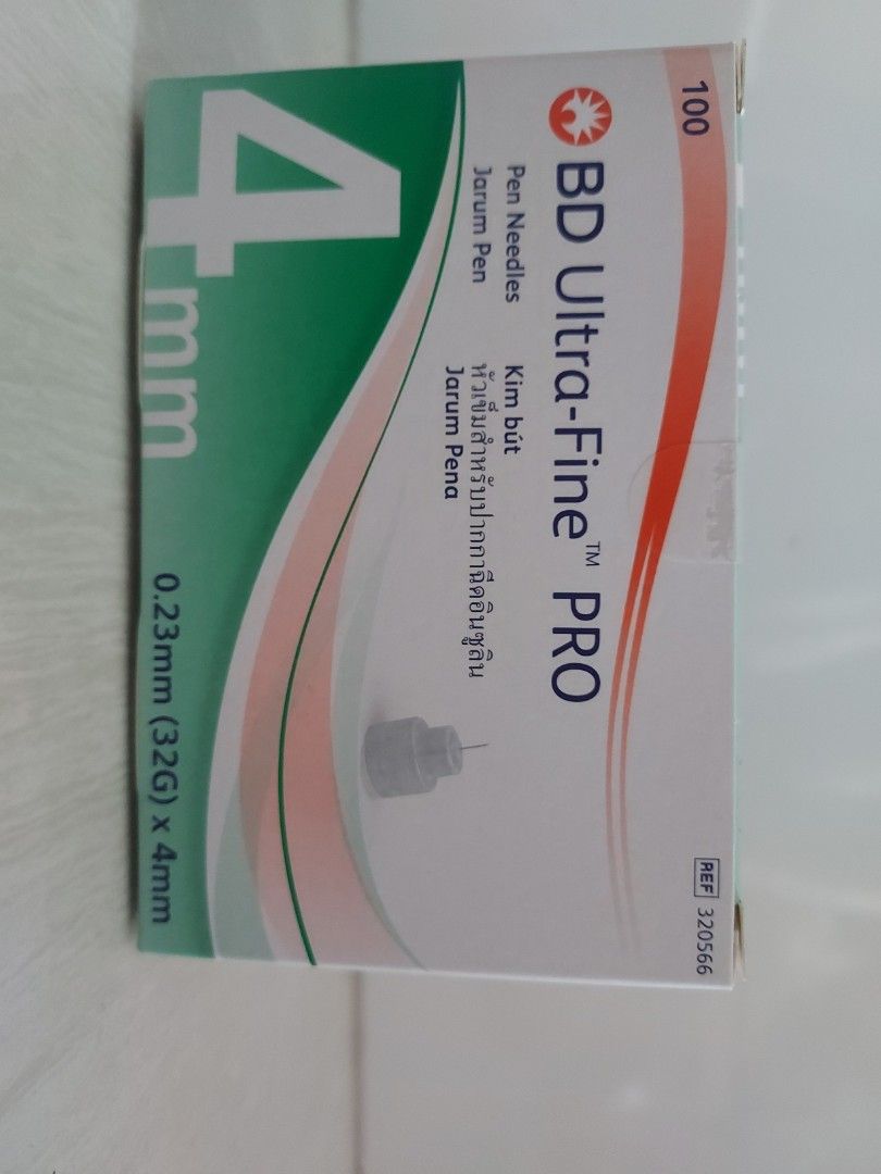 BD Ultra Fine PRO Pen Needle 4mm x 32G (Box of 100's), Health ...