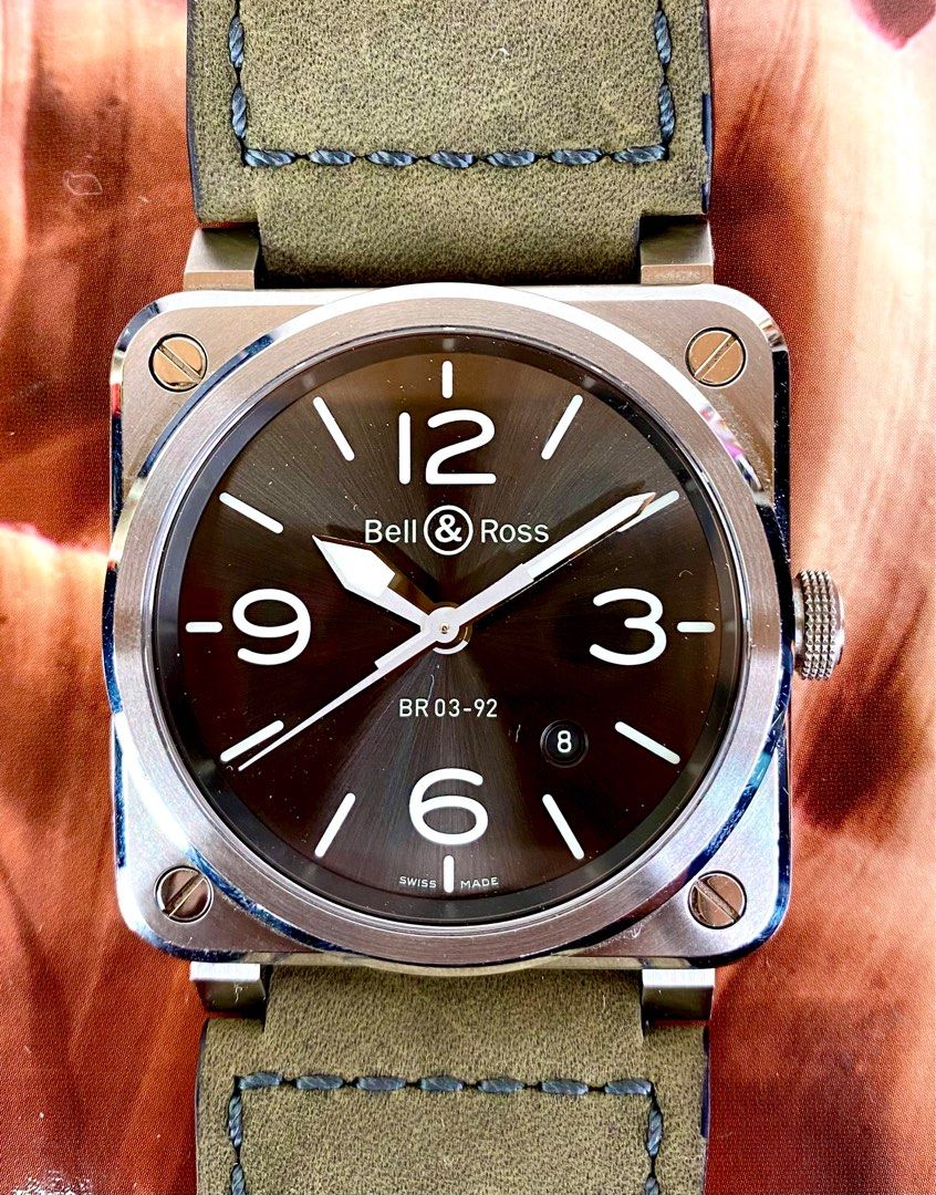 Bell & Ross Automatic Strap Men Watch, Luxury, Watches on Carousell