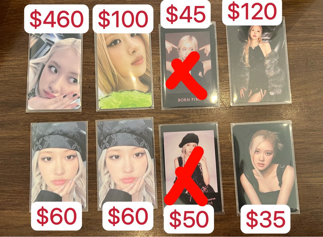 blackpink rosé小卡, 興趣及遊戲, 收藏品及紀念品, 韓流 - Carousell