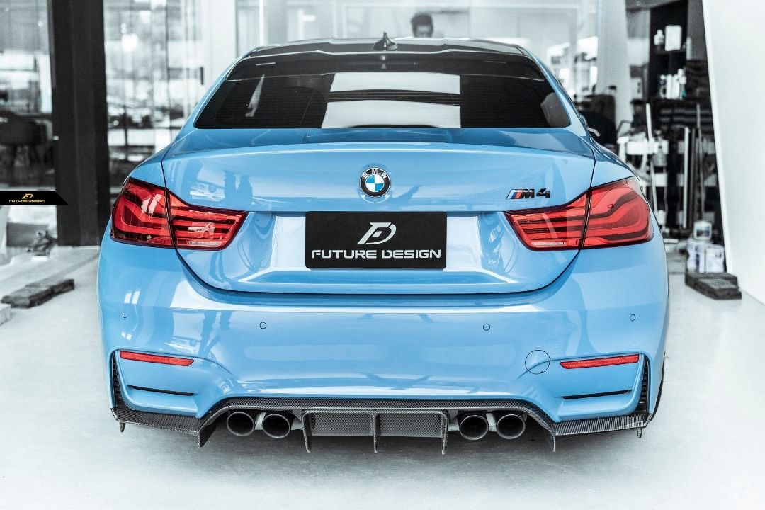 BMW F82 M4 F80 M3 Future Design Carbon Fiber Vorsteiner Rear Diffuser ...