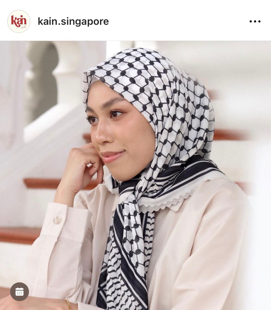 BNIB Kain Singapore SQ Hijab, Women's Fashion, Muslimah Fashion, Hijabs ...