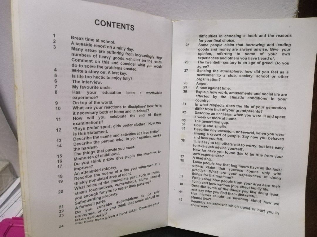 Book 330 English Essays, Hobbies & Toys, Books & Magazines, Textbooks ...