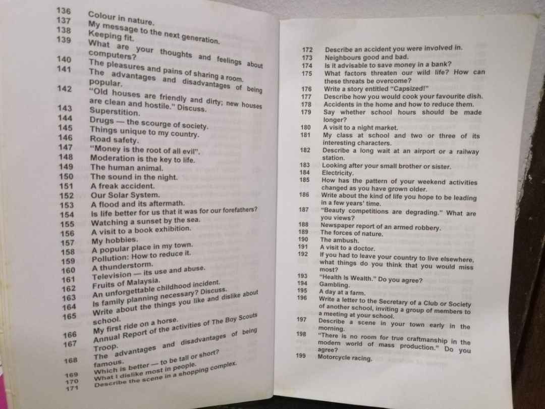 Book 330 English Essays, Hobbies & Toys, Books & Magazines, Textbooks ...