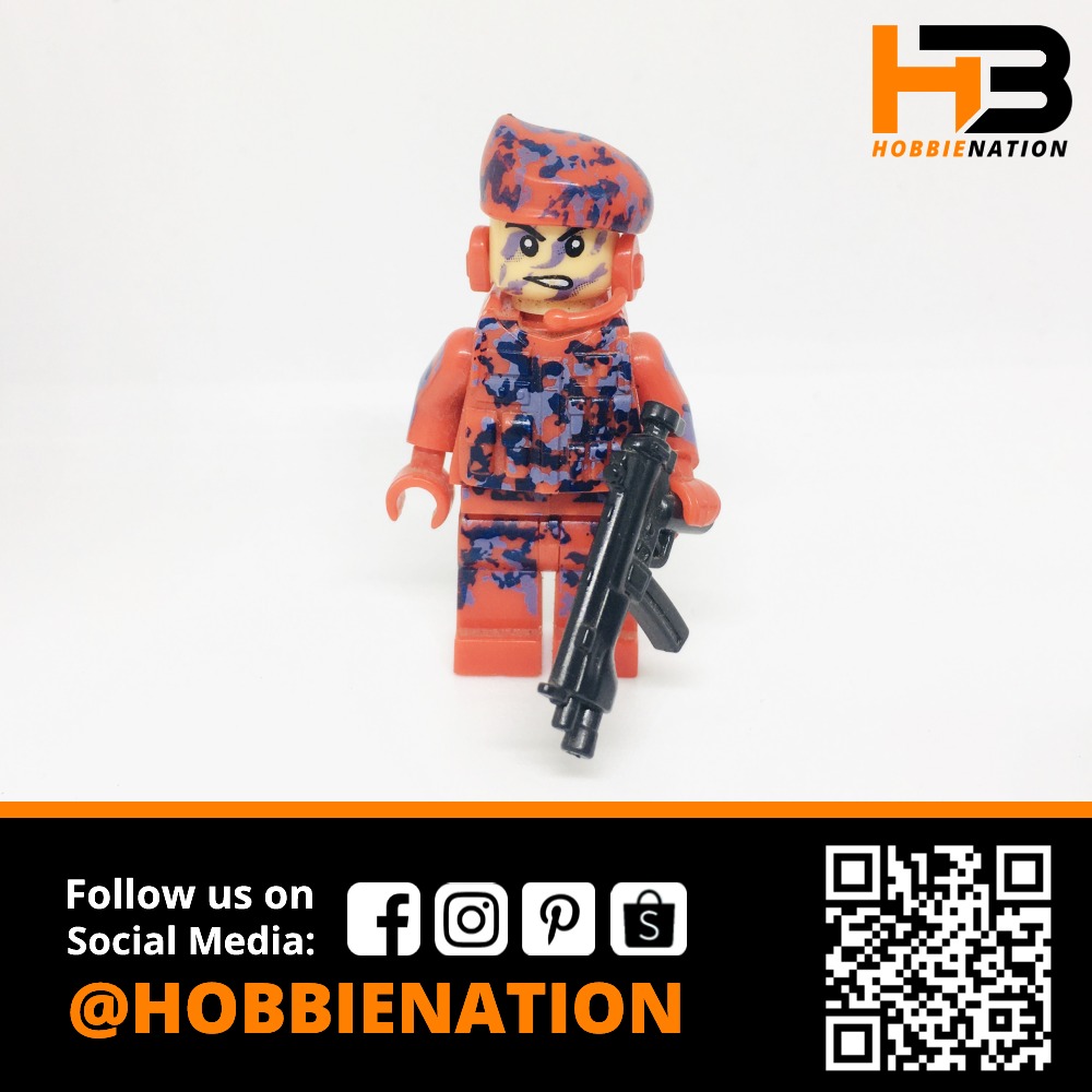 Bootleg Lego Red Camo Soldier | Lego | Brick | Lego Bricks | Building ...