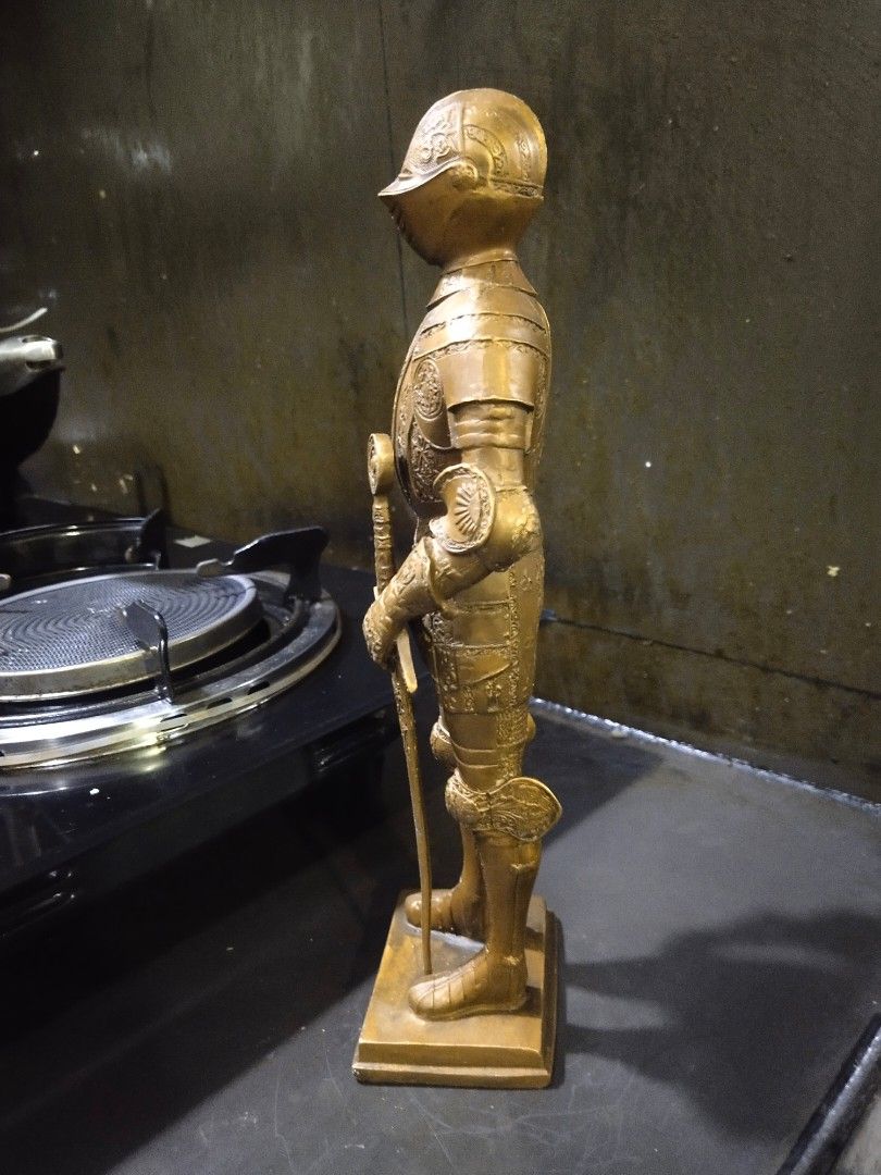 Brass knight warrior armor statue display, Hobbies & Toys, Memorabilia ...