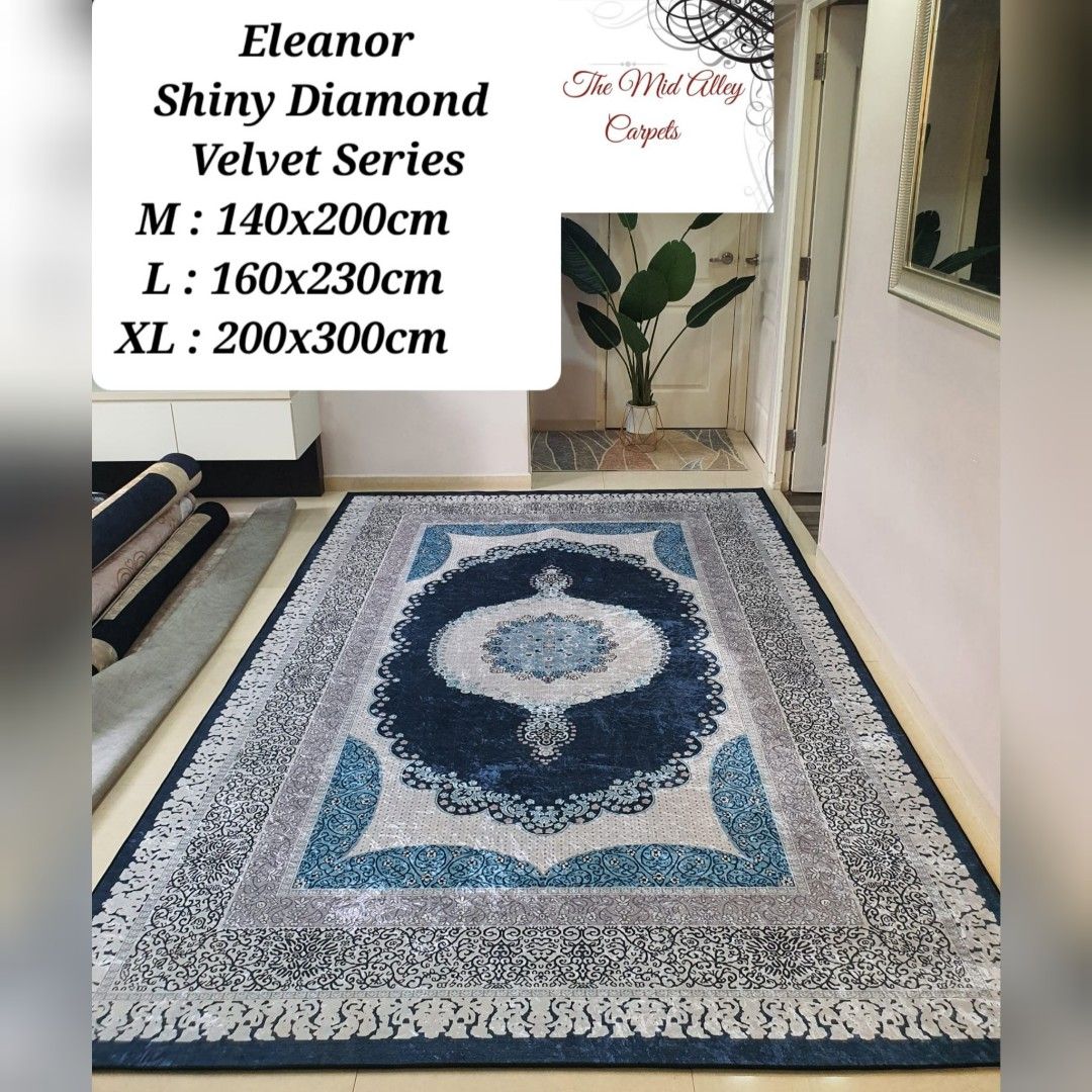 Carpet - Shiny Diamond Velvet Series + Free Delivery, Furniture & Home ...