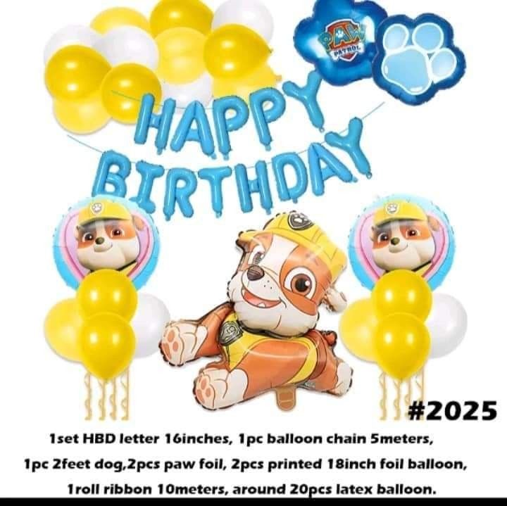 Cartoon character HB balloon set, Furniture & Home Living, Home Decor ...