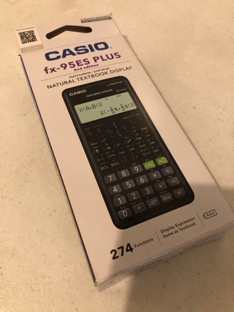 CASIO fx-95ES Plus 2nd Ed Calculator, Computers & Tech, Office ...