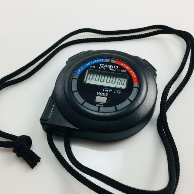 Casio Stopwatch HS3V-1R, Sports Equipment, Exercise & Fitness, Cardio ...
