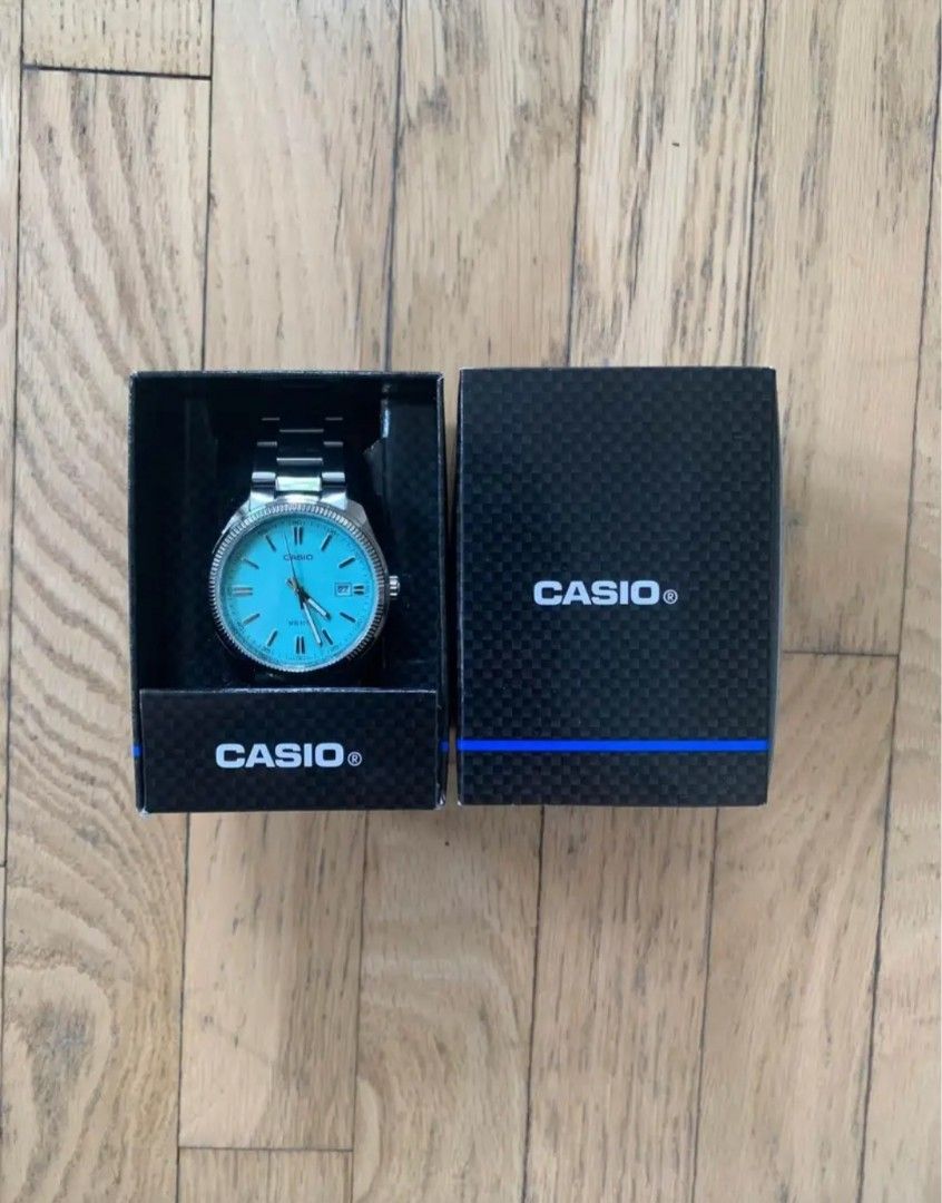 BNSIB Casio Tiffany blue MTP-1302PD, Men's Fashion, Watches ...