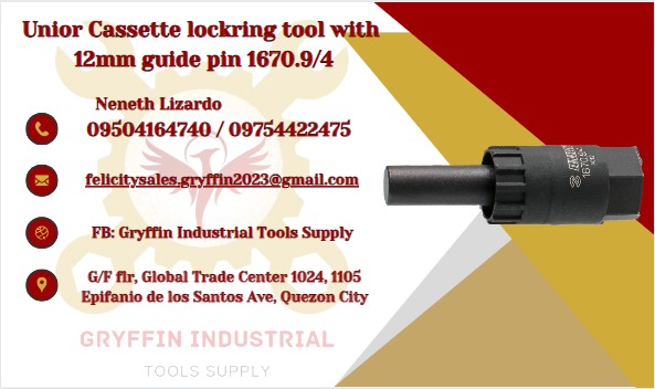 CASSETTE LOCK RING TOOL W/20MM GUIDE PIN 1670.9/4, Commercial ...