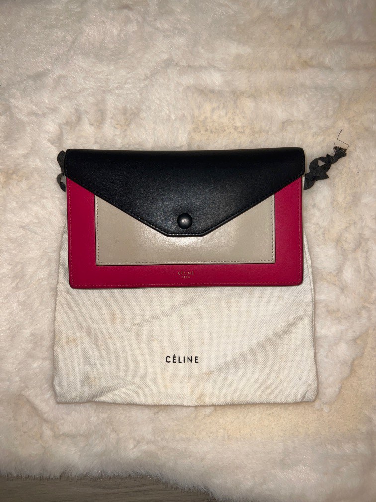 Celine envelope long wallet, 名牌, 手袋及銀包 - Carousell