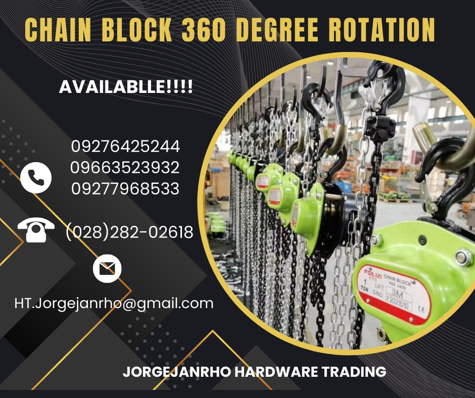CHAIN BLOCK 360 DEGREE ROTATION, Commercial & Industrial, Construction ...