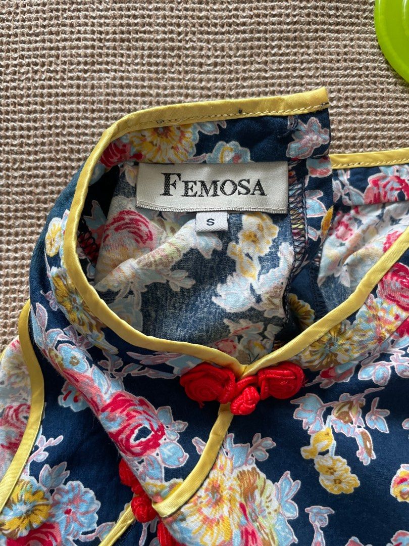 Chinese new year top (femosa) and green top (purpur), Women's Fashion ...