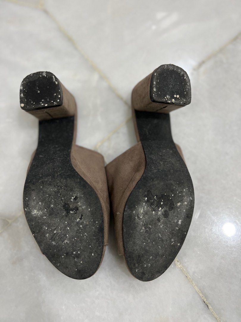 Christy Ng Suede Deborah Mule, Women's Fashion, Footwear, Heels on ...