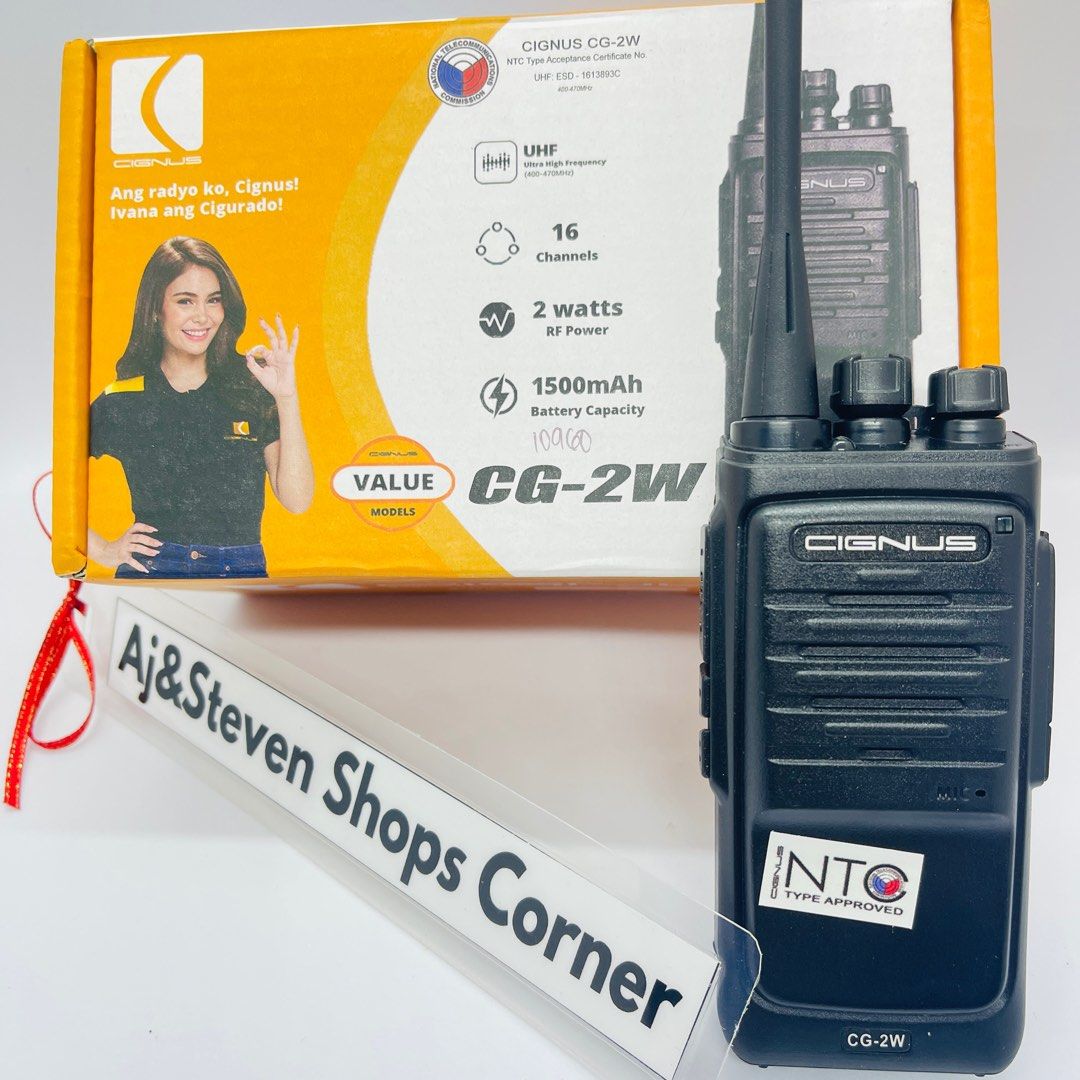 CIGNUS CG2W WALKIE TALKIE/2WAY RADIO, Mobile Phones & Gadgets, Walkie ...