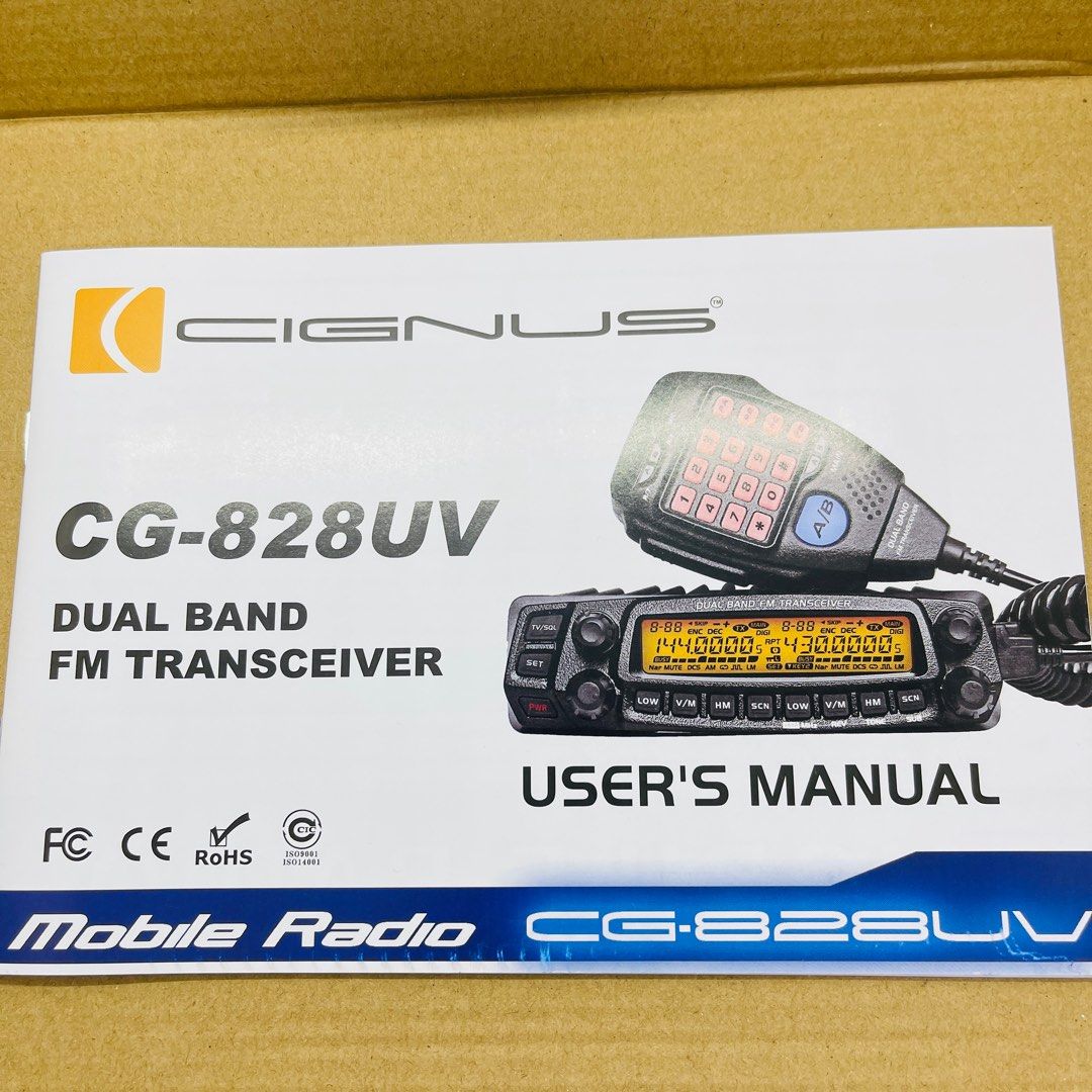 CIGNUS CG828 UV BASE, Mobile Phones & Gadgets, Walkie-Talkie on Carousell