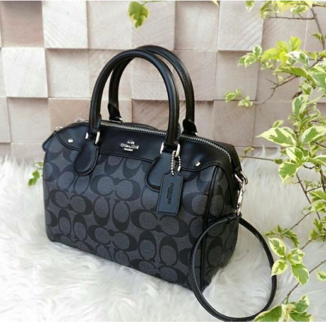 Coach Mini Bennett Satchel Bag Black, Luxury, Bags & Wallets on Carousell