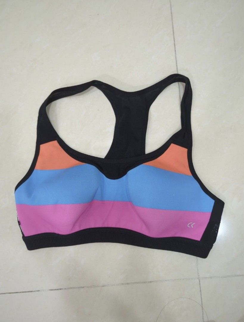 Colorful Calvin Klein Sports Bra, Women's Fashion, Activewear on Carousell