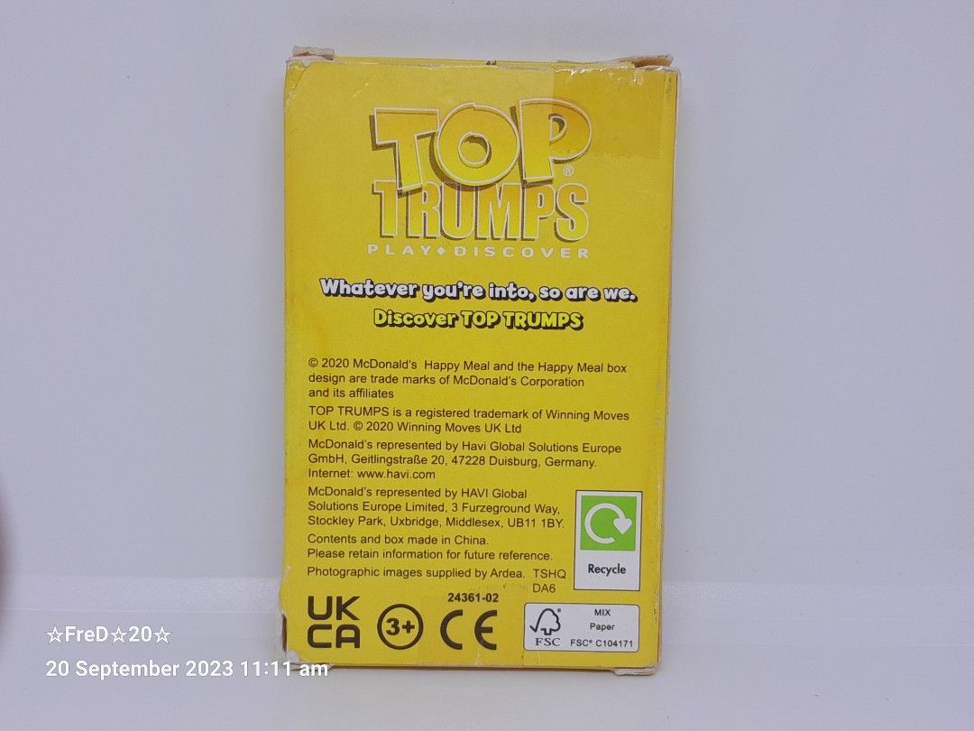 Complete 2020 Top Trumps Play Discover Favourite Pets Card Game ...