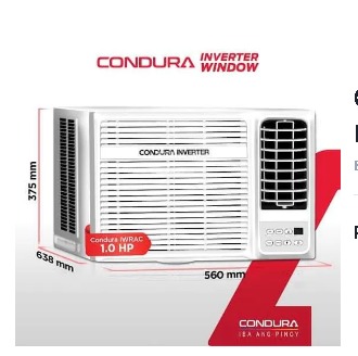 Condura 1.5HP Window Type Inverter Aircon with Remote WCONH012EEV, TV ...