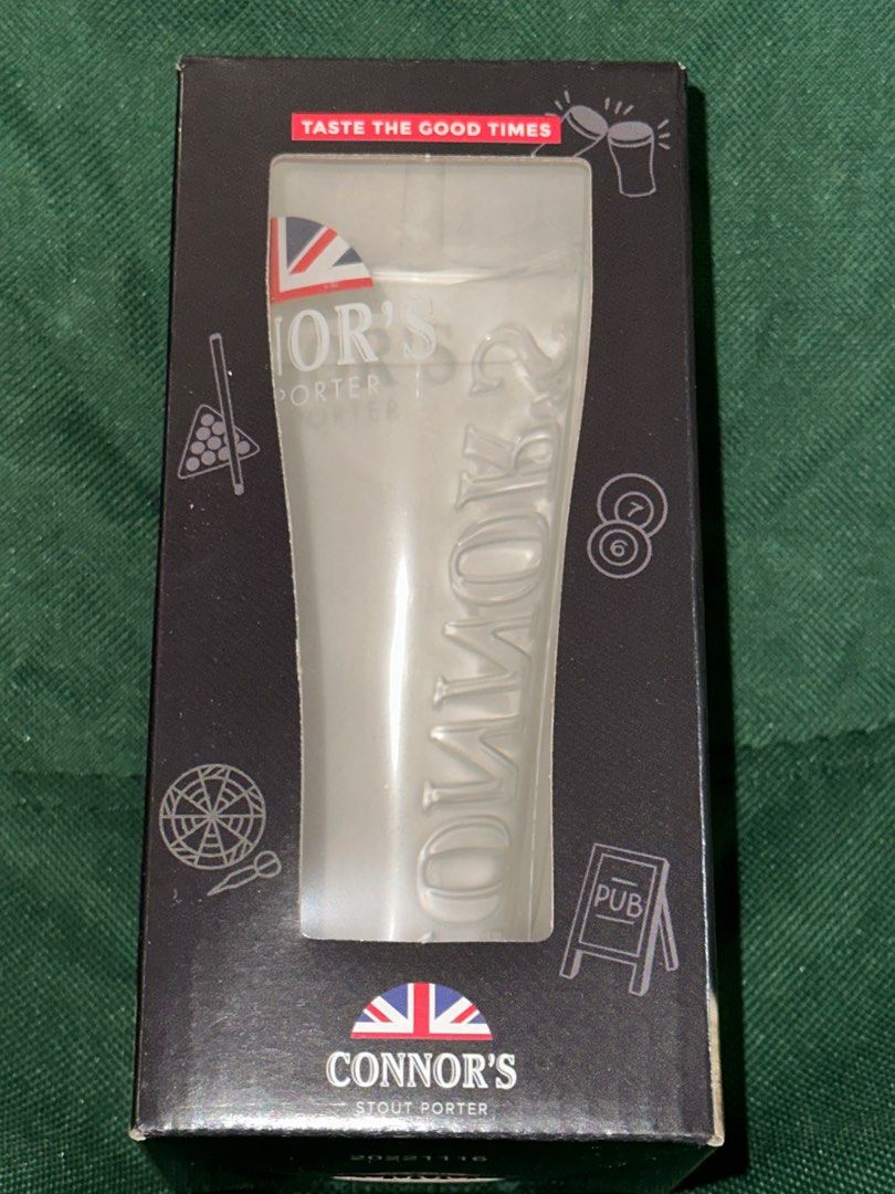 Connors Stout Glass (0.5L), Hobbies & Toys, Memorabilia & Collectibles ...