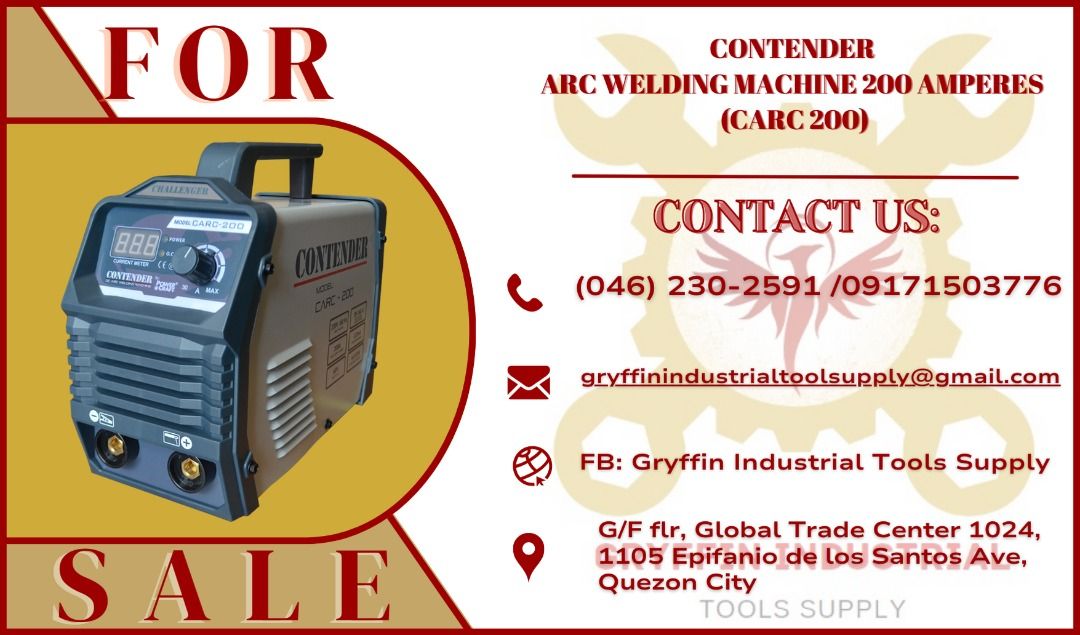 Contender ARC Welding Machine 200 Amperes (C ARC 200), Commercial ...