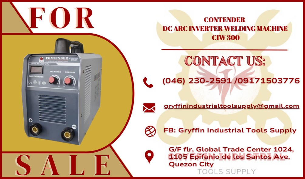 CONTENDER DC ARC INVERTER WELDING MACHINE – CIW 300, Commercial ...