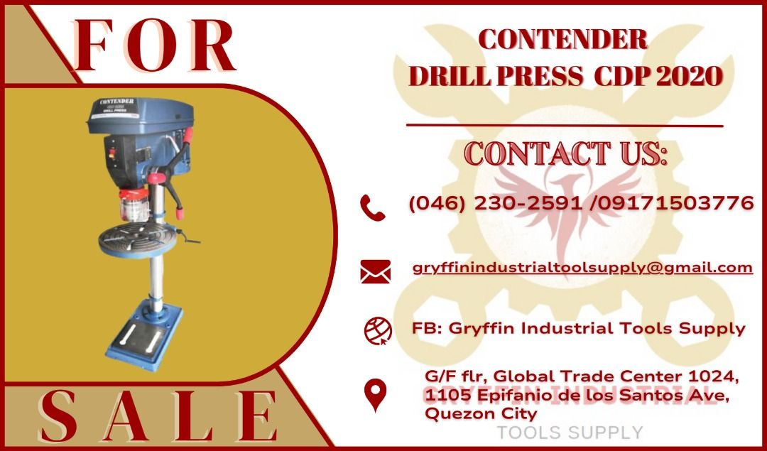 CONTENDER DRILL PRESS – CDP 2020, Commercial & Industrial, Industrial ...